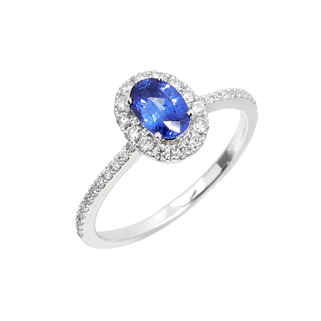 White gold sapphire engagement rings store